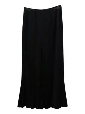 Valentino Garavani Wide-leg Satin Trousers - Black