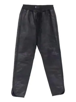 Fear Of God Leather Elasticated Trousers - Black