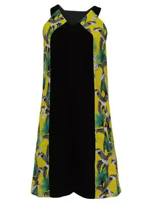 Proenza Schouler Floral-print V-neck Dress - Black