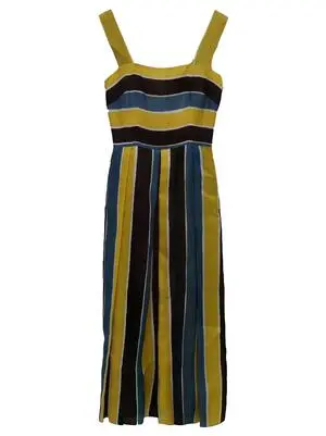 Dolce & Gabbana Striped Midi Dress - Yellow