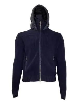 Moncler Zip-up Padded Hoodie - Blue