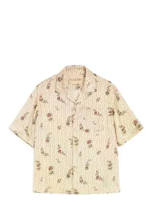 Valentino Garavani Floral-print Shirt - Neutrals