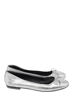Michael Kors Bow Embellished Ballet Flats - Silver