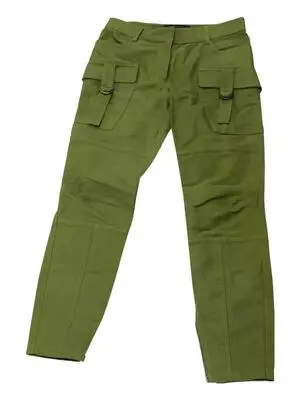 Derek Lam 10 Crosby Buckled-pockets Cotton Trousers - Green