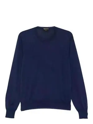 TOM FORD Long-sleeve Crew-neck Sweater - Blue