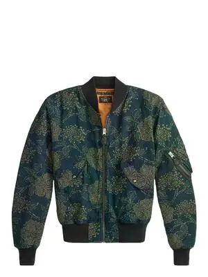 Ralph Lauren Floral Print Bomber Jacket - Blue