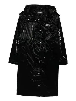 KARL LAGERFELD Transformable Drawstring Parka Coat