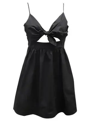 A.L.C. Dani Mini Dress With Tie-front - Black