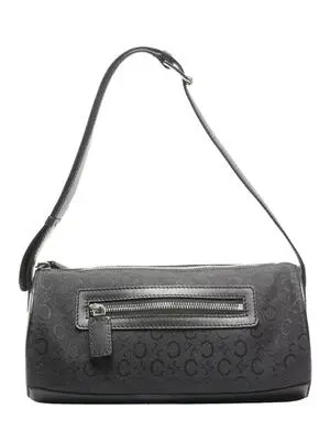 Celine Macadam Canvas Shoulder Bag - Black