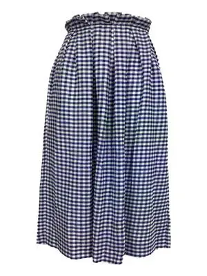 MOTHER OF PEARL Check-Pattern Midi Skirt