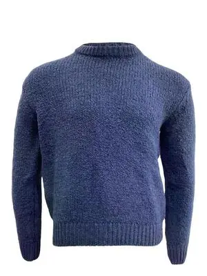 Mr P. Long-sleeves Knitted Sweater - Blue