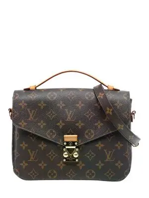 LOUIS VUITTON 2015 Monogram Pochette Metis - Brown