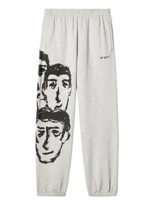 Off-White Faces Slim Sweatpants - Grey