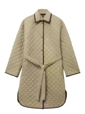 Rag & Bone Quilted Tie Coat - Neutrals