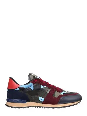 Valentino Garavani Rockrunner Camo Sneakers - Blue