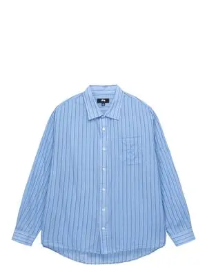 StÜssy Light Weight Classic Striped Shirt - Blue