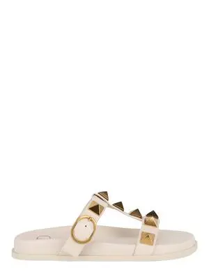 Valentino Garavani Roman Stud Slide - Cream