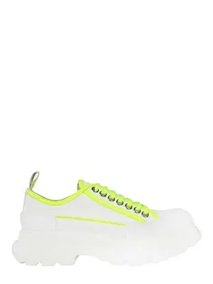 Alexander McQueen Tread Slick Lace Up Sneakers - White