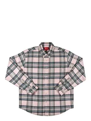 Supreme Tartan Flannel Shirt - Pink