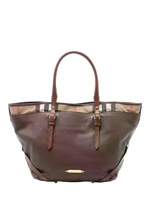 Burberry House Check Trimmed Salisbury Tote Bag - Brown