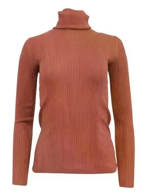 Theory Ribbed Rolled-neck Sweater - Orange
