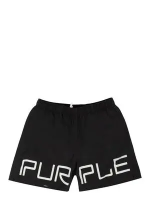 PURPLE BRAND Printed Short - Black