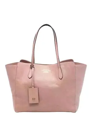 Gucci 2016-2025 Medium Leather Swing Tote Bag - Pink