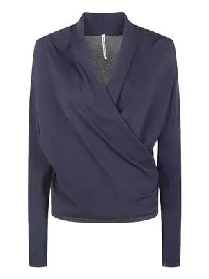 Liviana Conti Draped Knitwear - Blue