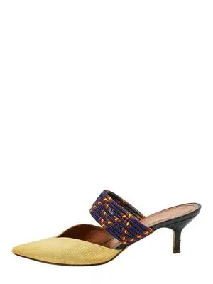 MALONE SOULIERS Maisie Heeled Mules - Yellow