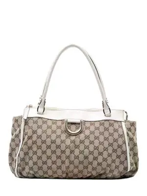 Gucci Gg Canvas Abbey D-ring Tote Bag - Brown