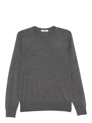 IVORY PARIS Long-sleeve Crew-neck Sweater - Grey