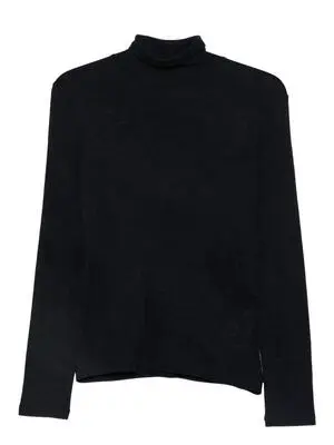 Max Mara Roll-neck Long-sleeve Top - Blue
