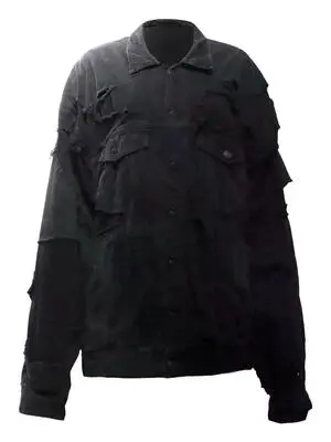 Balenciaga Unity Sports Distressed Jacket - Black