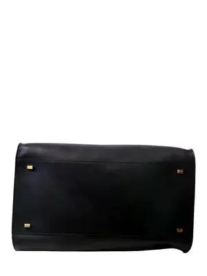 THE ROW Margaux Leather Tote Bag - Black