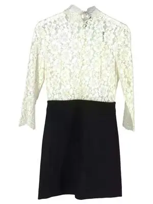SANDRO Lace Long-Sleeves Dress