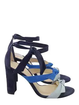 ALEXANDRE BIRMAN Lolita Knot Heeled Sandals - Blue