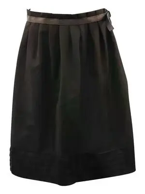 VIKTOR & ROLF VINTAGE Belted Pleated Skirt - Black
