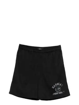 NAHMIAS Logo-print Drawstring Shorts - Black