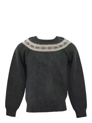 JIL SANDER Patterned Crew-neck Sweater - Grey