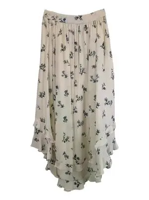Zimmermann Floral-print Midi Skirt - Neutrals