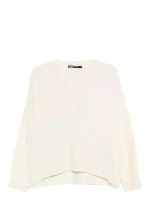NICHOLSON & NICHOLSON Aura V-neck Sweater - Neutrals