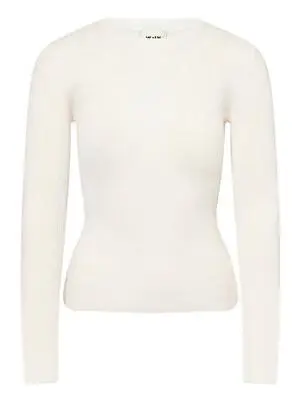 ME+EM Slim Ribbed Wool Jumper - Cream