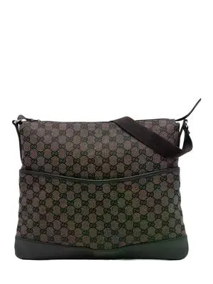 Gucci Gg Canvas Crossbody Bag - Brown