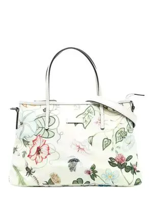 Gucci 2016-2025 Small Canvas Flora Knight Convertible Tote Satchel - Multicolour