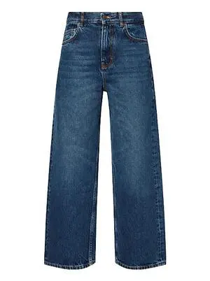 ME+EM Straight-leg Cropped Relaxed Denim Jeans - Authentic Dark Blue