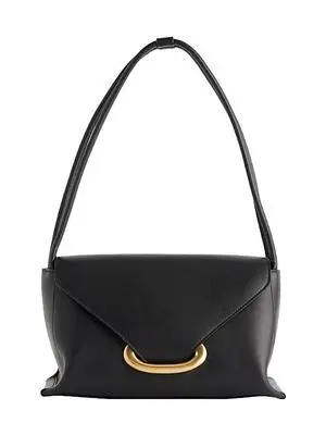 WANDLER Veneto Leather Shoulder Bag - Black