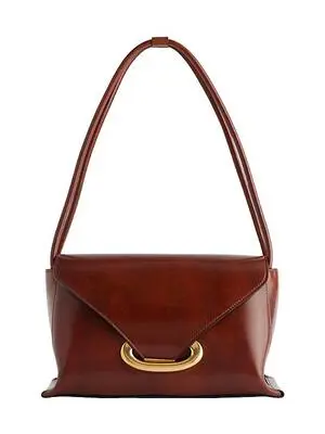 WANDLER Veneto Leather Shoulder Bag - Palissander Glaze