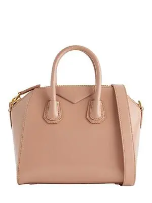 Givenchy Antigona Mini Leather Top Handle Bag - Blush Pink Gold