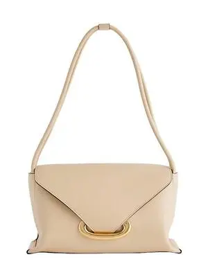 WANDLER Veneto Leather Shoulder Bag - Linen