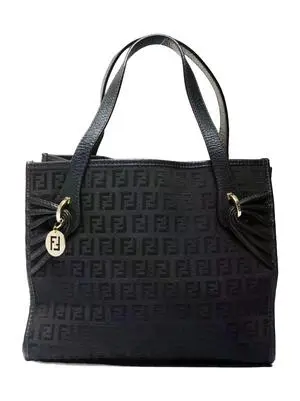Fendi 2000-2015 Zucchino Canvas Tote - Black